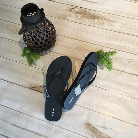 J. Crew | Shoes | J Crew Classic Flip Flop In Black Nwt | Poshmark